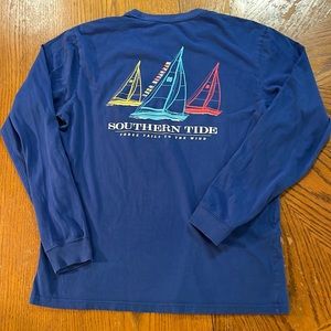 Southern Tide | Shirts | Southern Tide Blue Long Sleeve Medium Tshirt ...